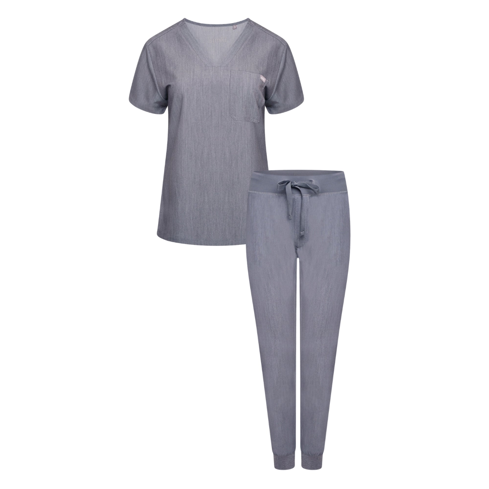 Nova & Neo In Charcoal Grey | Scrub Sets For Women | Simki UK