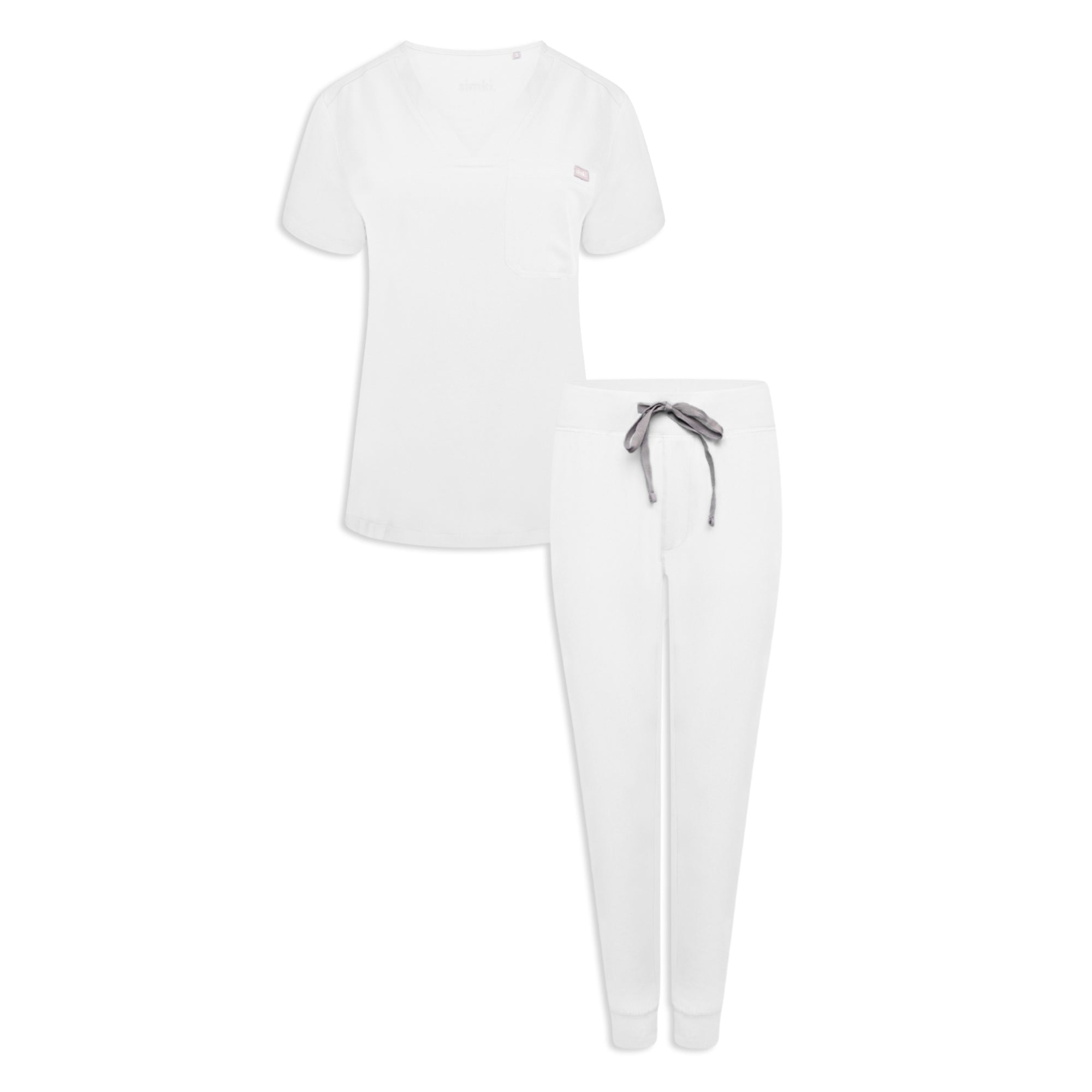 Nova & Neo In White | Scrub Sets For Women | Simki UK
